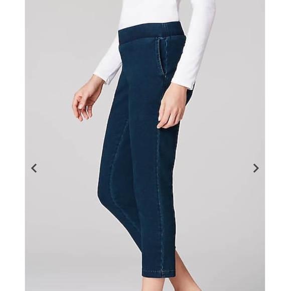 J. Jill | Pants & Jumpsuits | J Jill Knit Crop Slim Leg Jeans | Poshmark